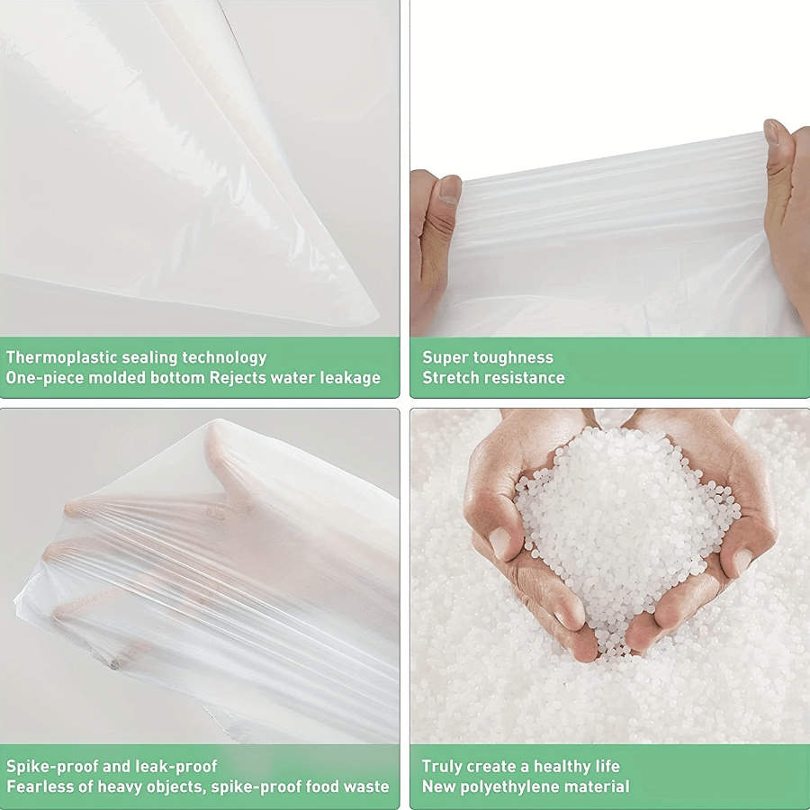 3 Rolls 45 Pieces Small Drawstring Trash Bags 4 Gallons Plastic Garbage ...