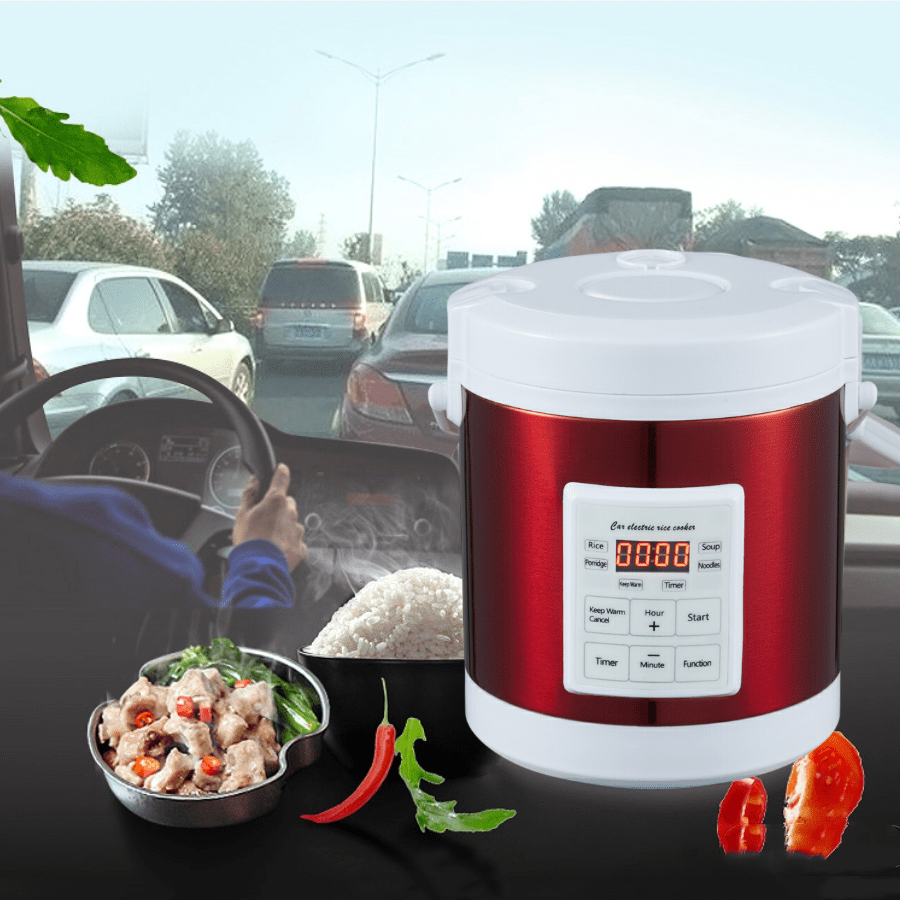 12V 24V Mini Auto Reiskocher 1,6L Auto LKW Elektrische Suppe Brei ...