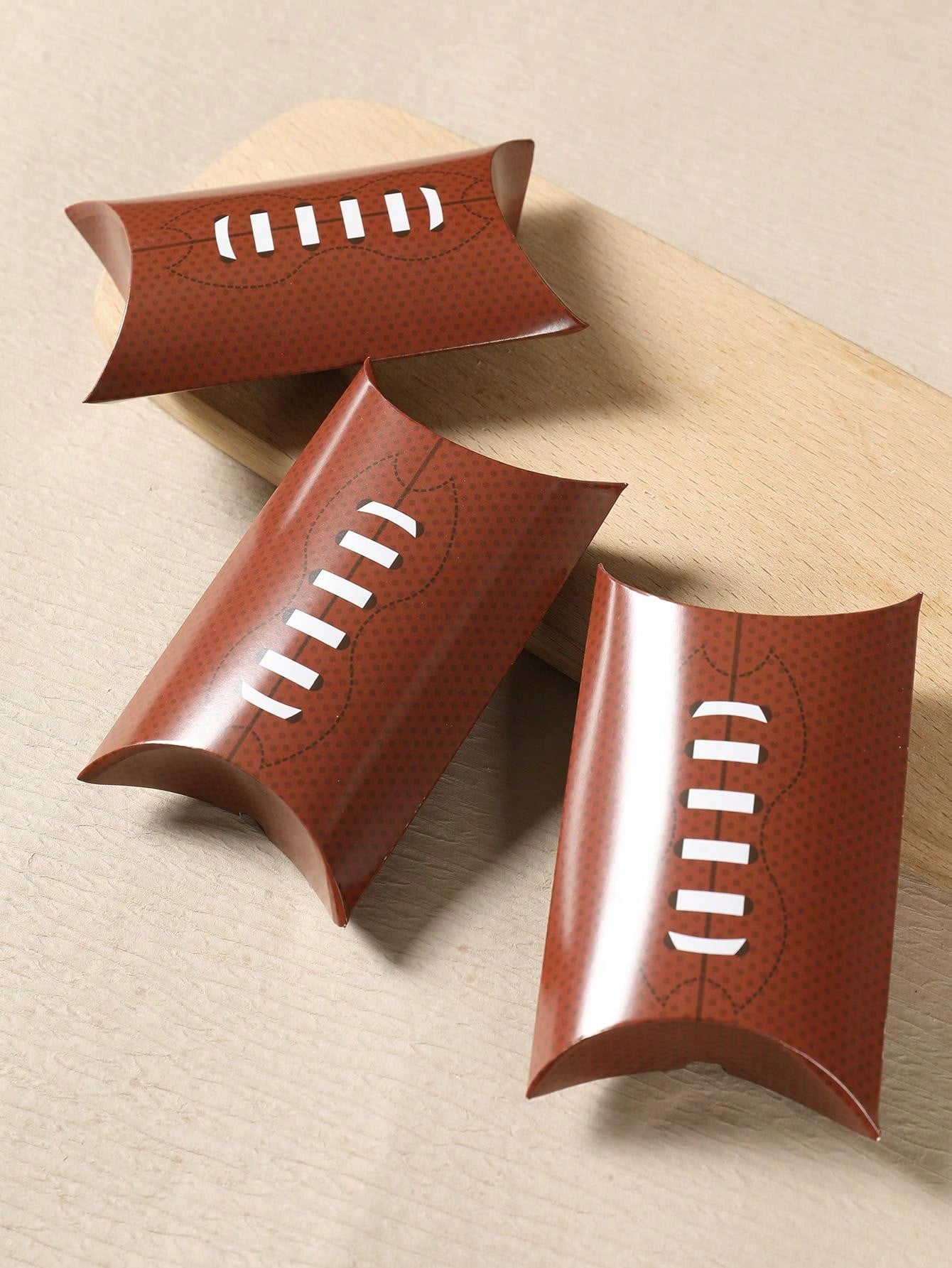 6pcs Rugby Sports Style Food Box Pie Box, French Fries Box, Treat Boxes ...