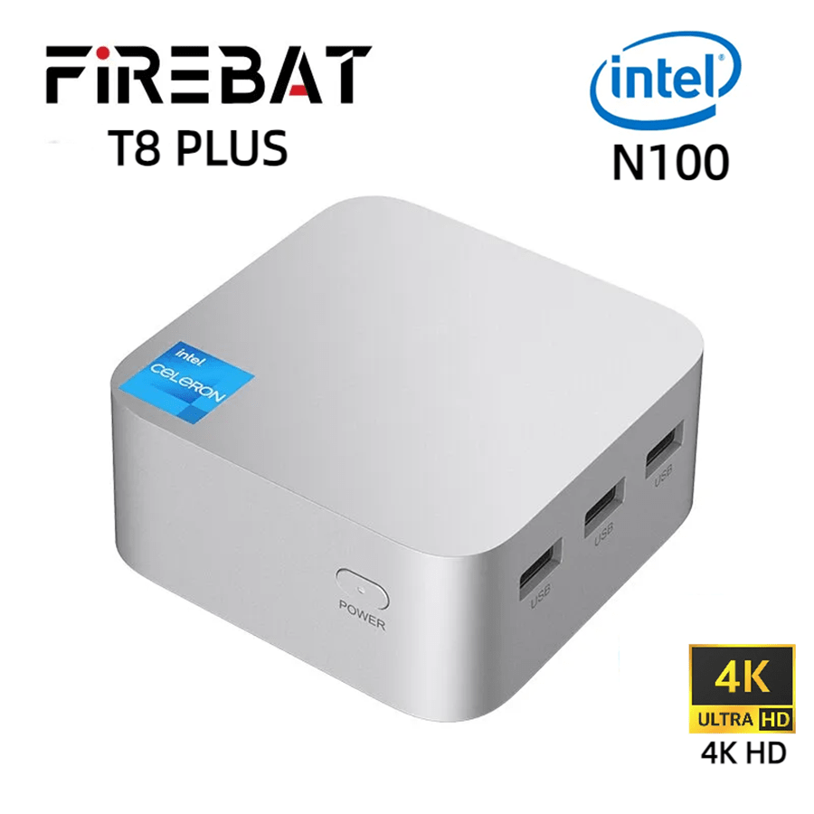 FIREBAT T8 Plus Mini PC Gamer Intel N Series N100 Gaming Computer 8GB ...