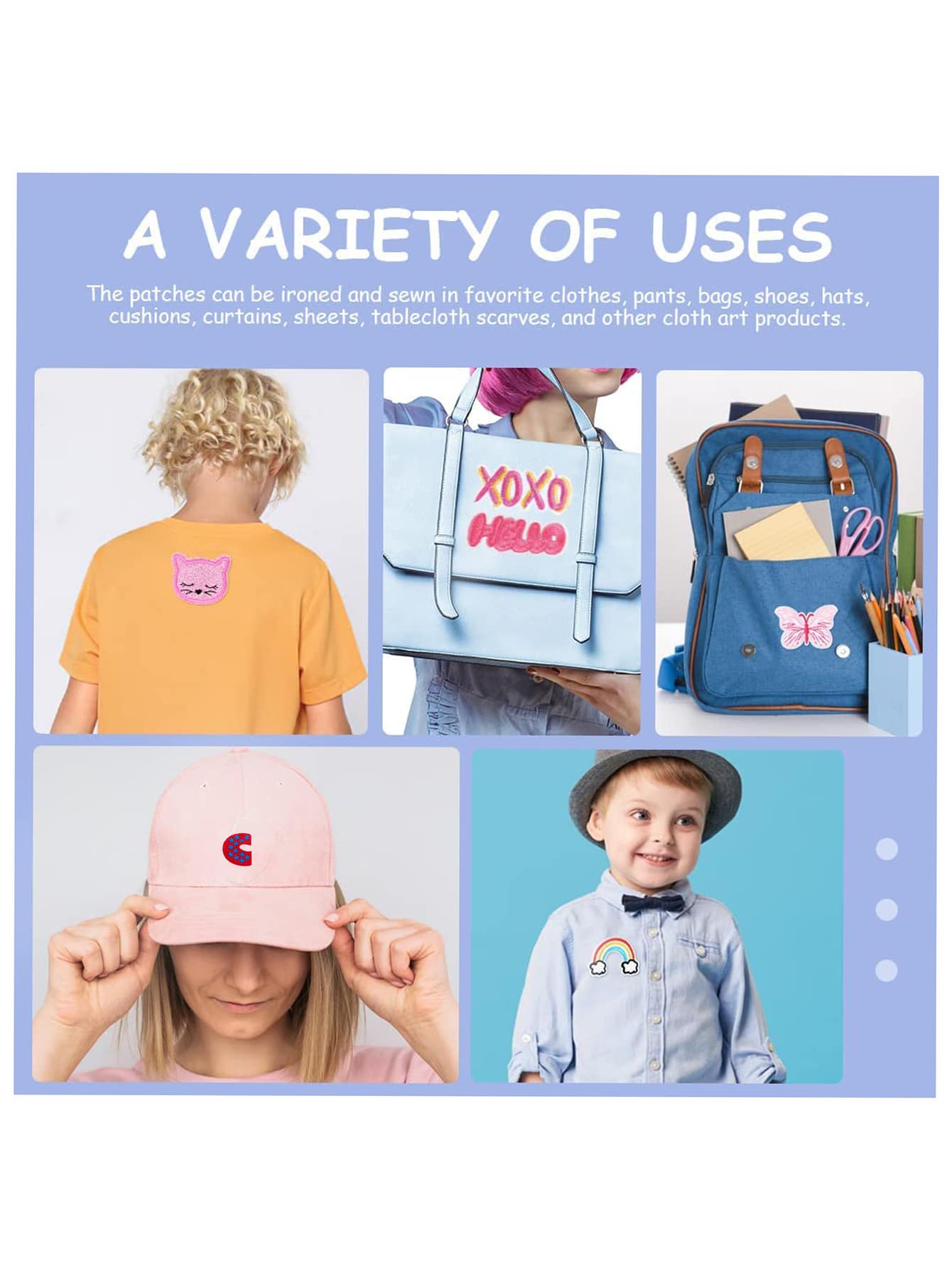 26pcs Yellow Chenille Letters A-Z Iron-on Patch, Letters Patch, Words ...