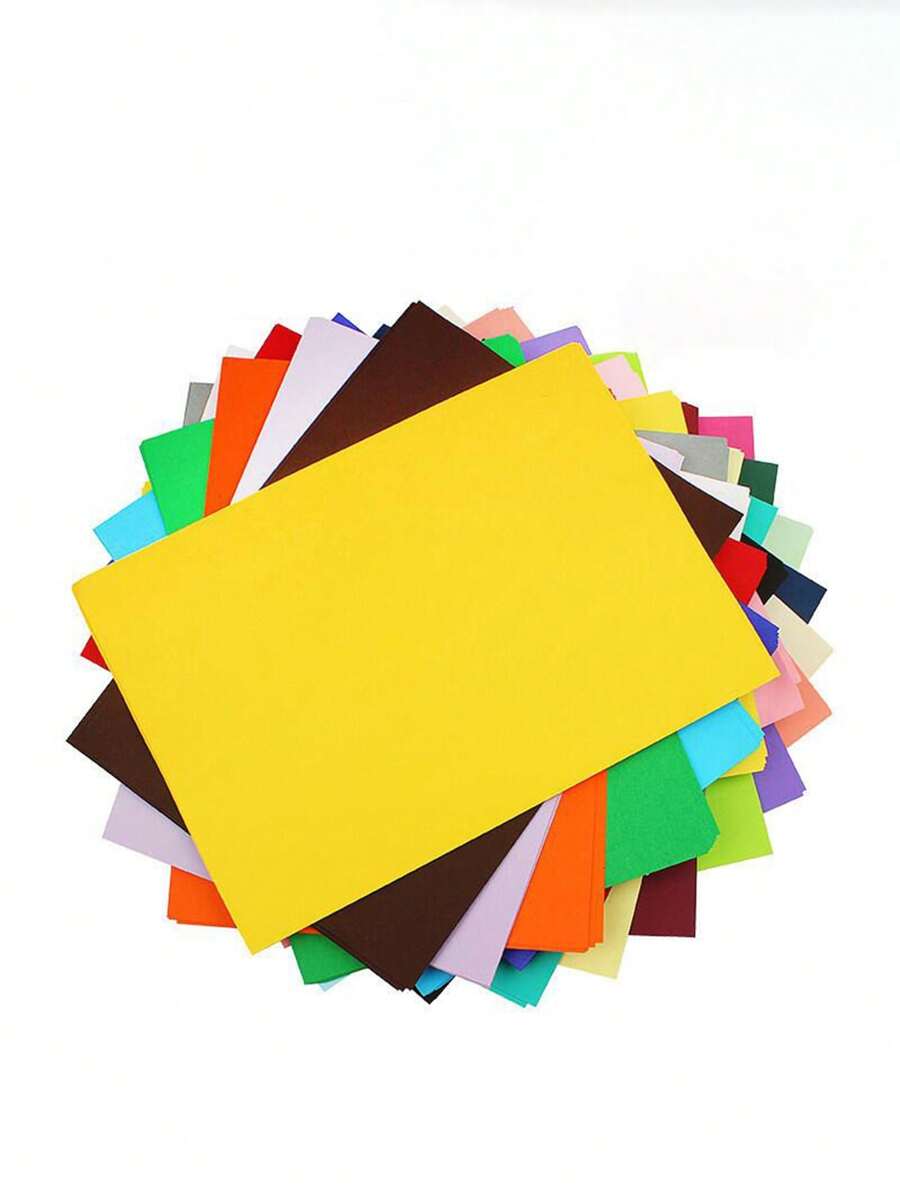 100 Sheets Of A4 Hard Card Paper 20 Colors Mixed Colored Paper Imported ...
