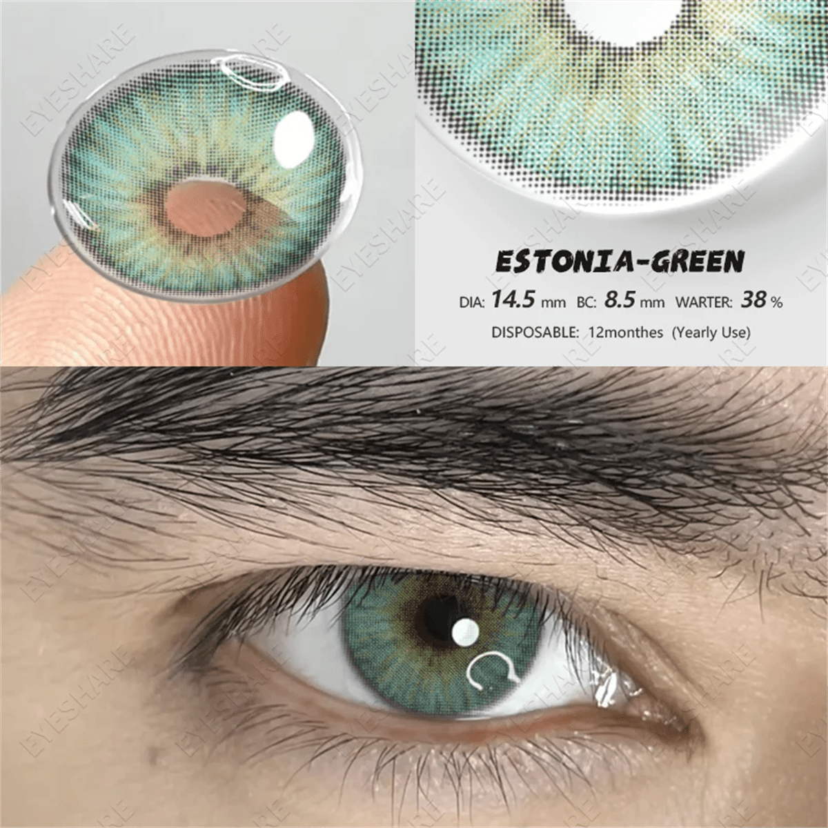 Eyeshare New Color Contact Lens Eye Contact Lenses Natural Look ...
