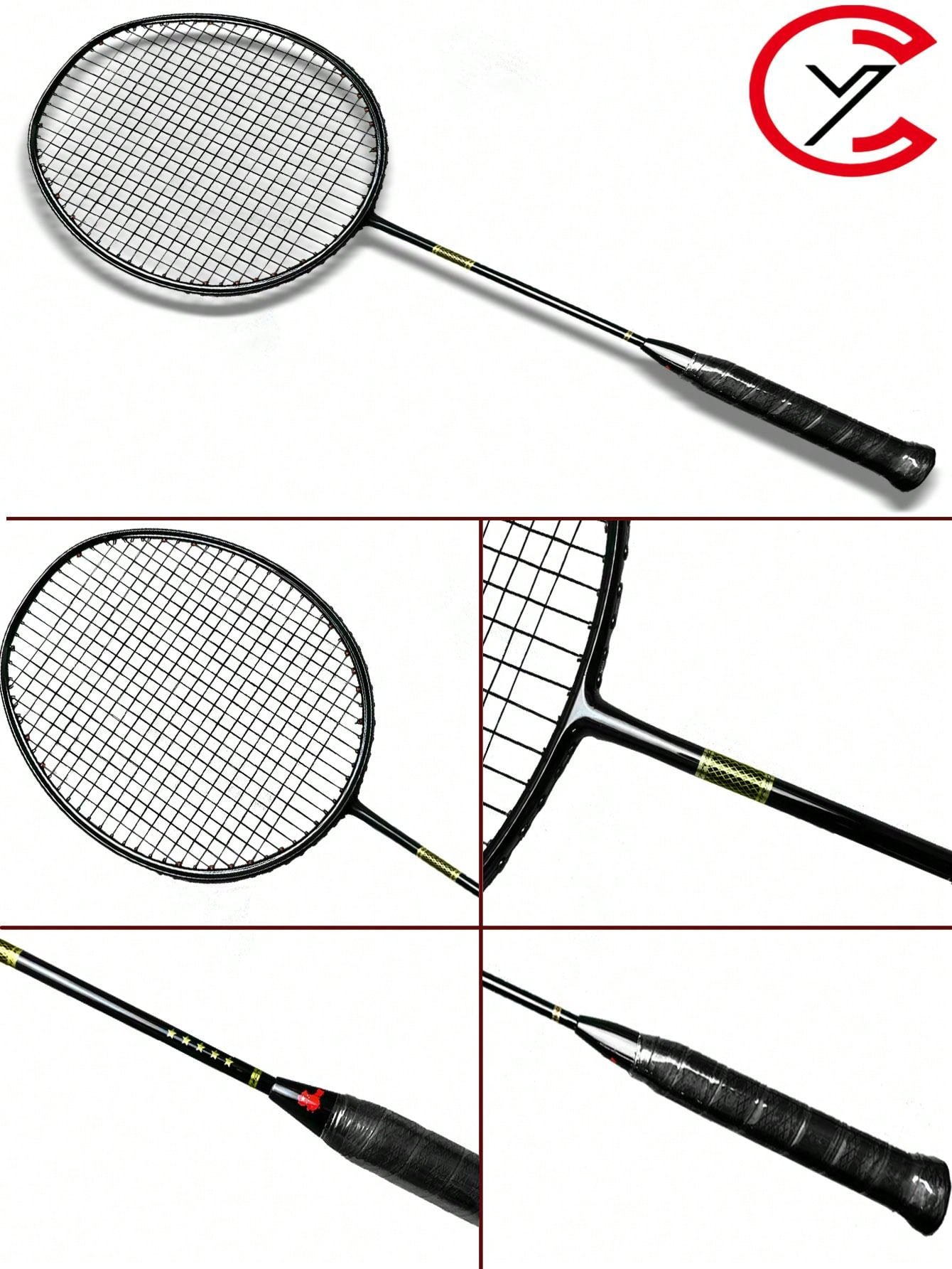 Random Pattern And Color, High-end Full Carbon Badminton Racket, Carbon ...