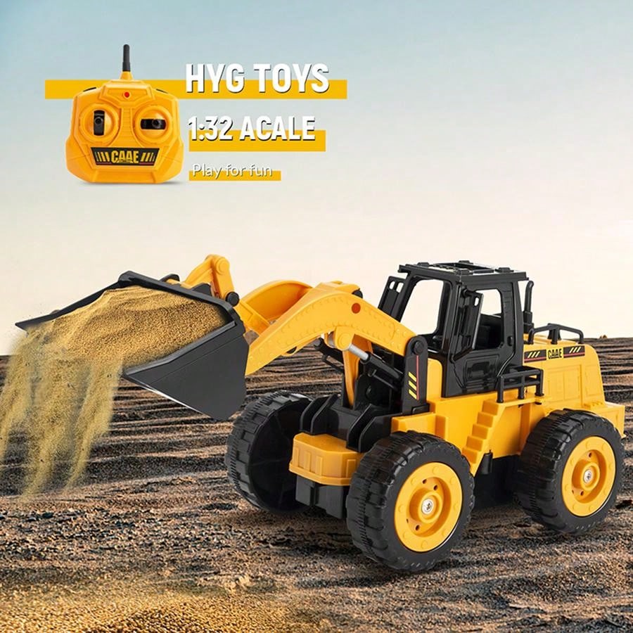 1pc 2.4g Remote Control Bulldozer 1:32 Scale Size With 4 Obstacle ...