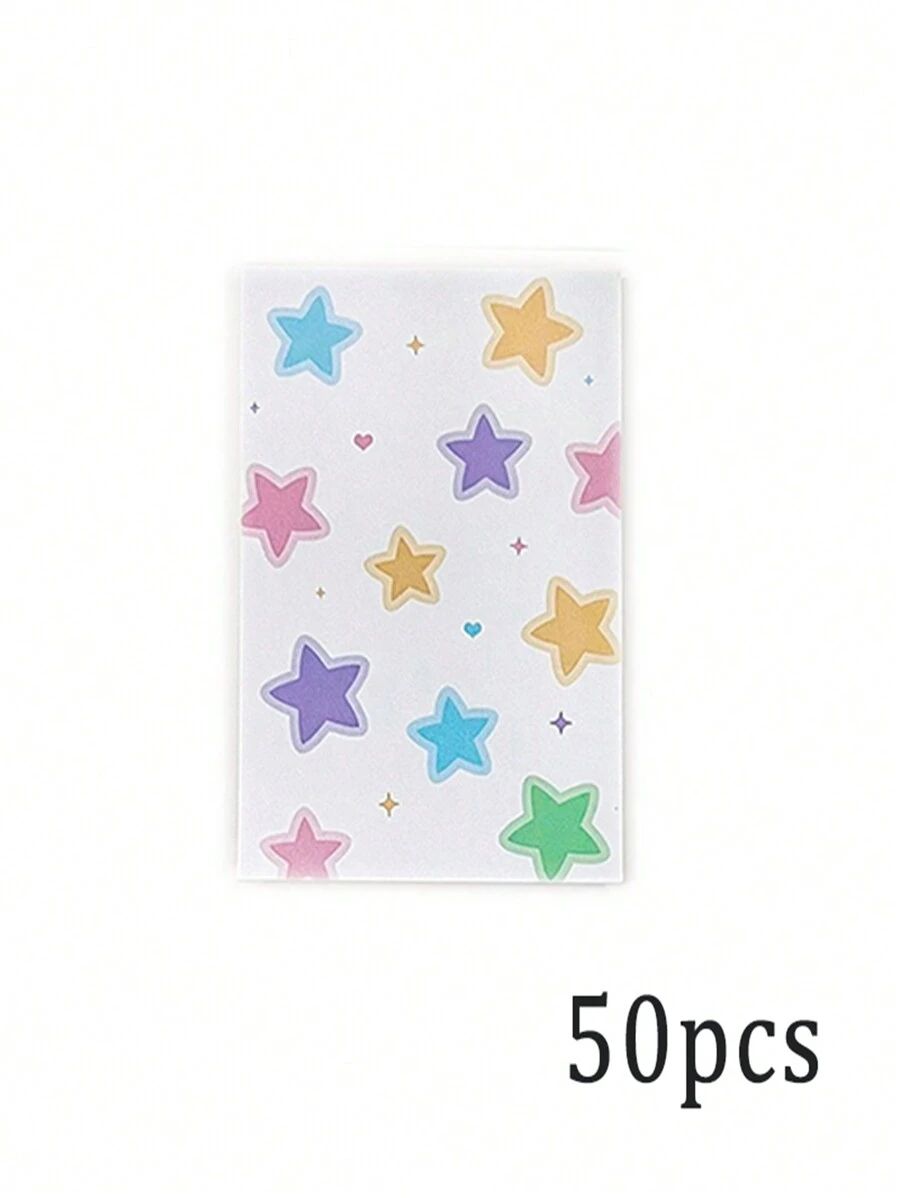 1book/50sheets Multistyle Small Star Shaped Sticky Note Pad, Tearable ...