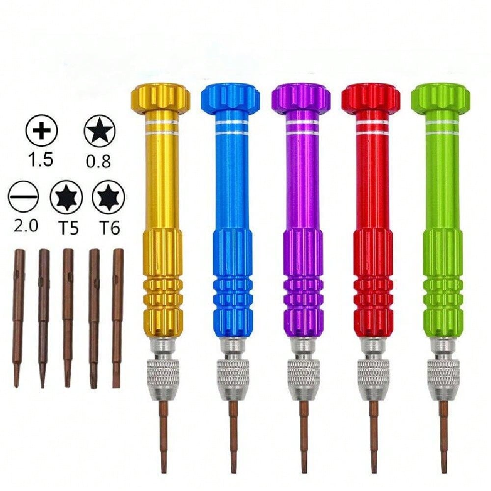 5 In 1 Screwdriver Kit, Mobile Phone Repair Tool Set, Miniature ...