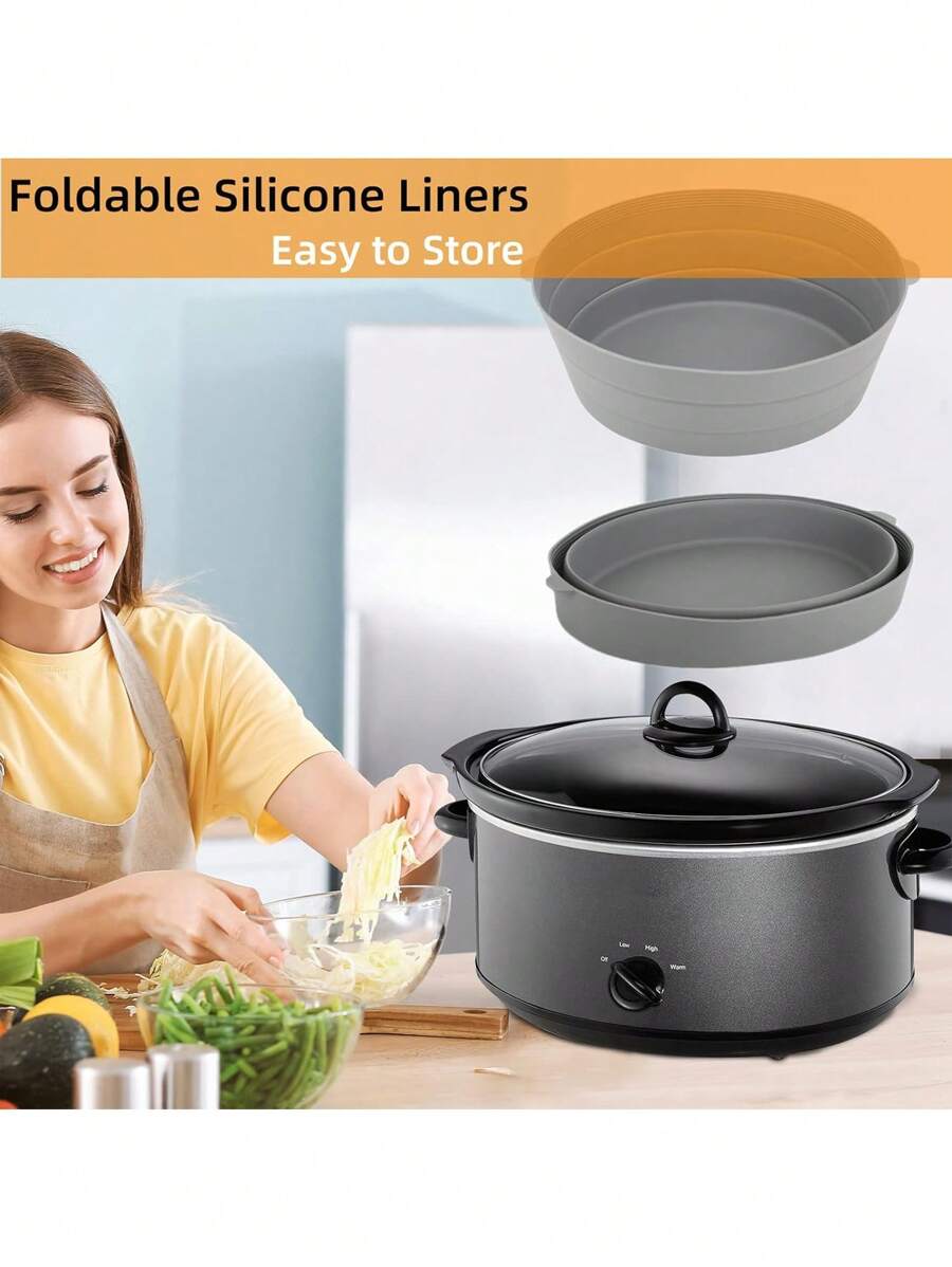 7qt Slow Cooker Liner, Compatible With Crock Pot 7-8 Quart Oval Slow ...