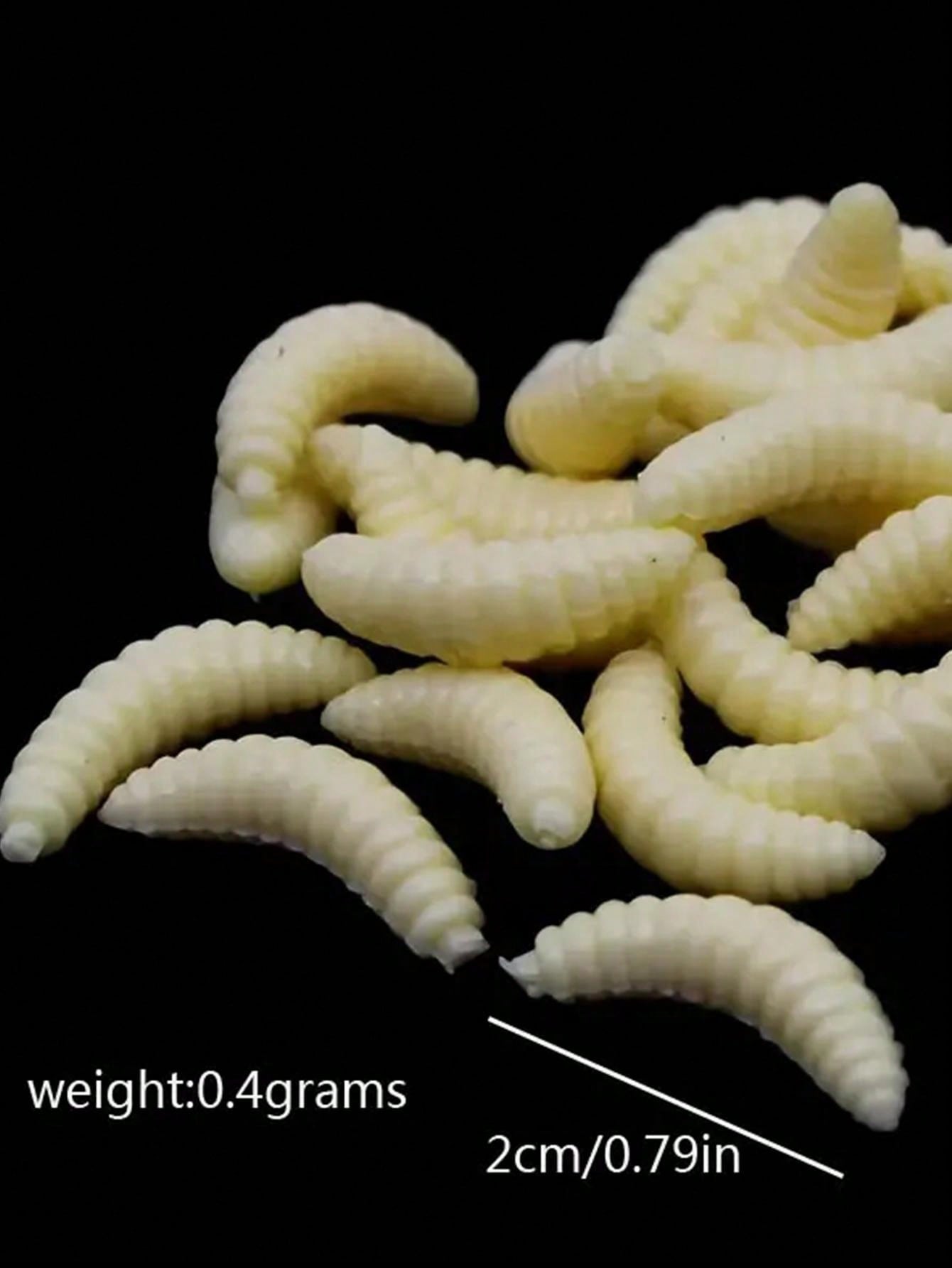 50 Stks A Set Of, Zachte Worm Brood Worm Maden Zacht Aas Vis Aas Paard ...