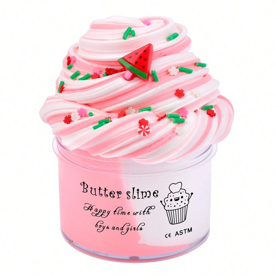 2pcs Butter Bicolor Slime Kit. For Party Favors Gift, Scents Dual ...