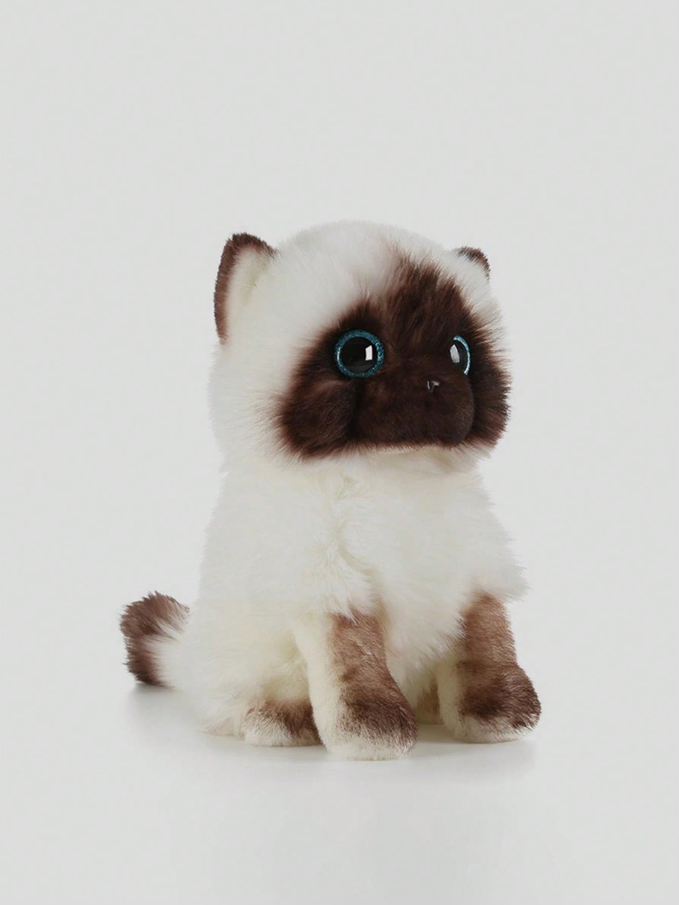 1 Cute Ragdoll Cat Doll, Cute Simulated Siamese Cat Plush Toy, Can Be ...