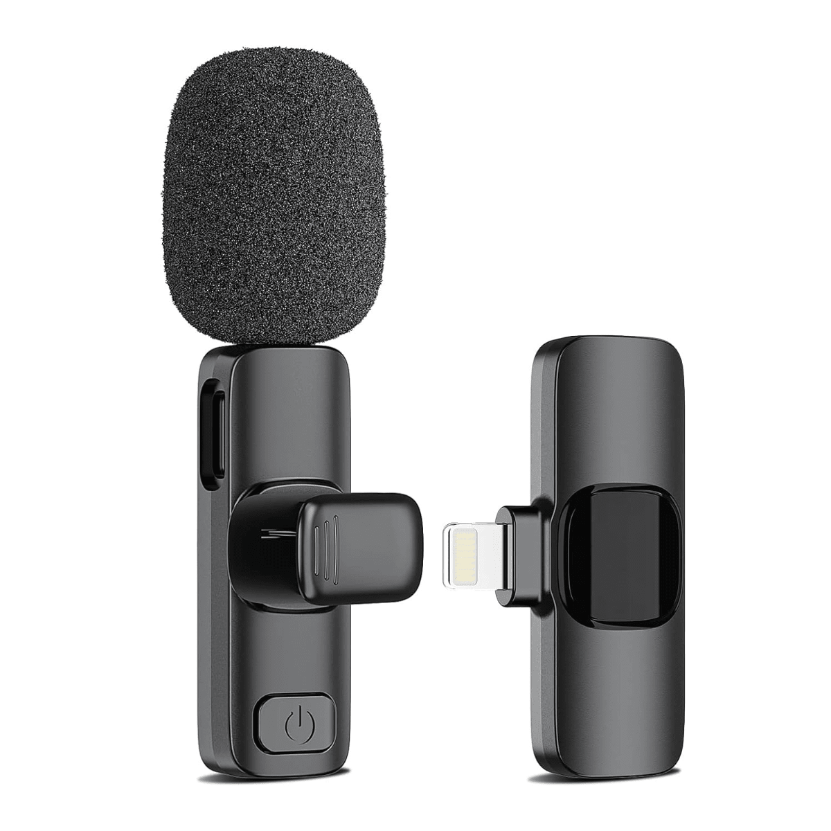 Micrófonos inalámbrico Lavalier compatible con iP/Android/laptop, Plug and Play para grabación ...