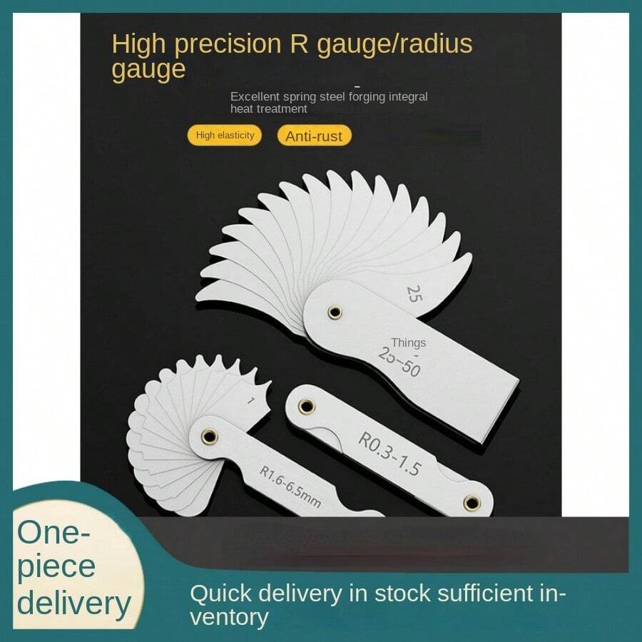 Stainless Steel Ruler Set With Radius Gages For Quality Sample ...