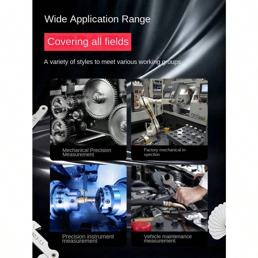 Stainless Steel Ruler Set With Radius Gages For Quality Sample ...