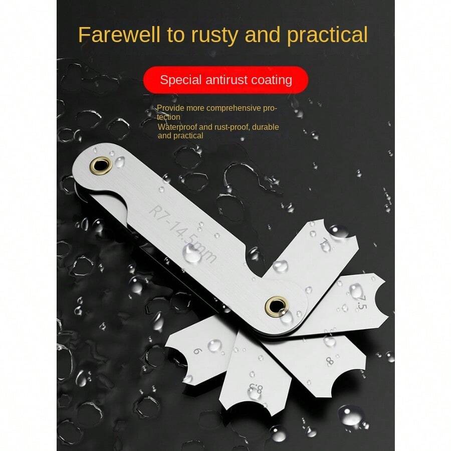 Stainless Steel Ruler Set With Radius Gages For Quality Sample ...