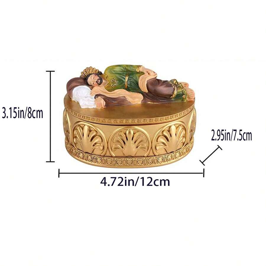Statue Box, Sleeping St Joseph Statue Decorative Box, Catholic Gift ...