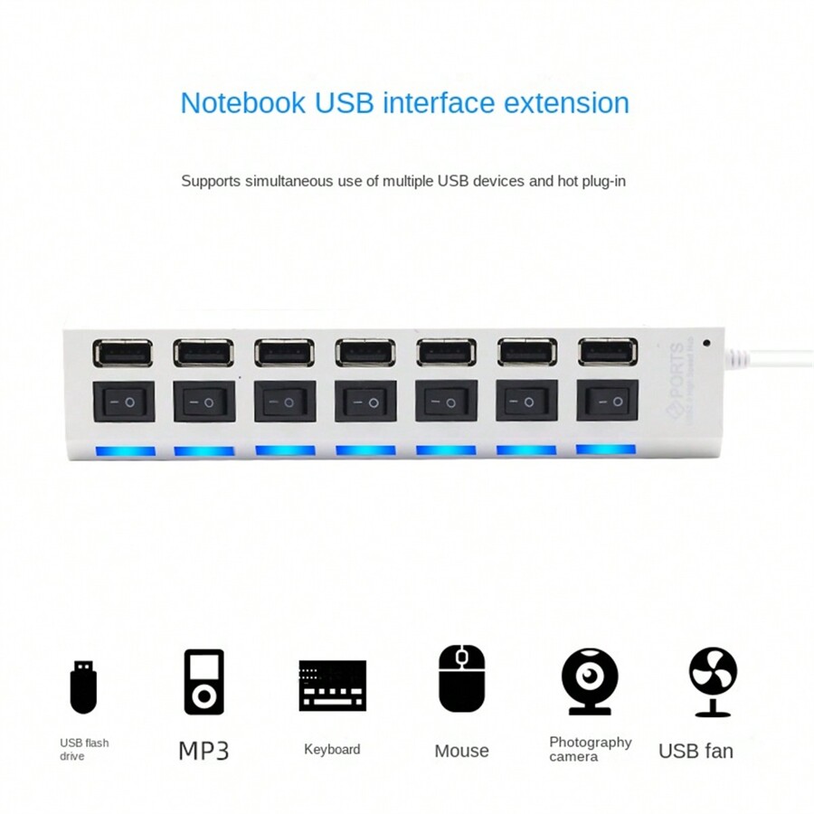 4 IN 1 USB HUB,7 IN 1 USB 2.0 HUBS,USB Connectivity With 7-Port USB 2.0 ...