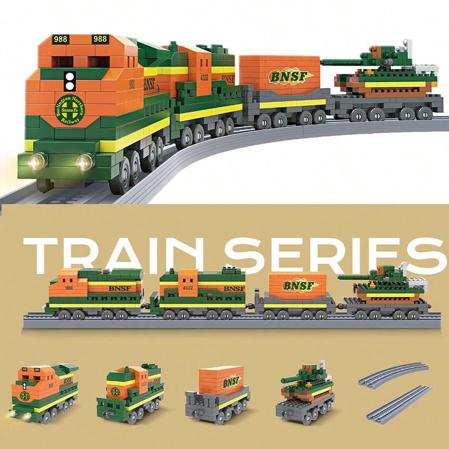 Train Series Micro Diamond Particles Building Blocks Toy For Boys And ...