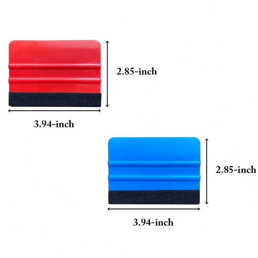 4PCS Felt Edge Squeegee Car Wrapping Tool Kits 4 Inch Vinyl Wrap ...