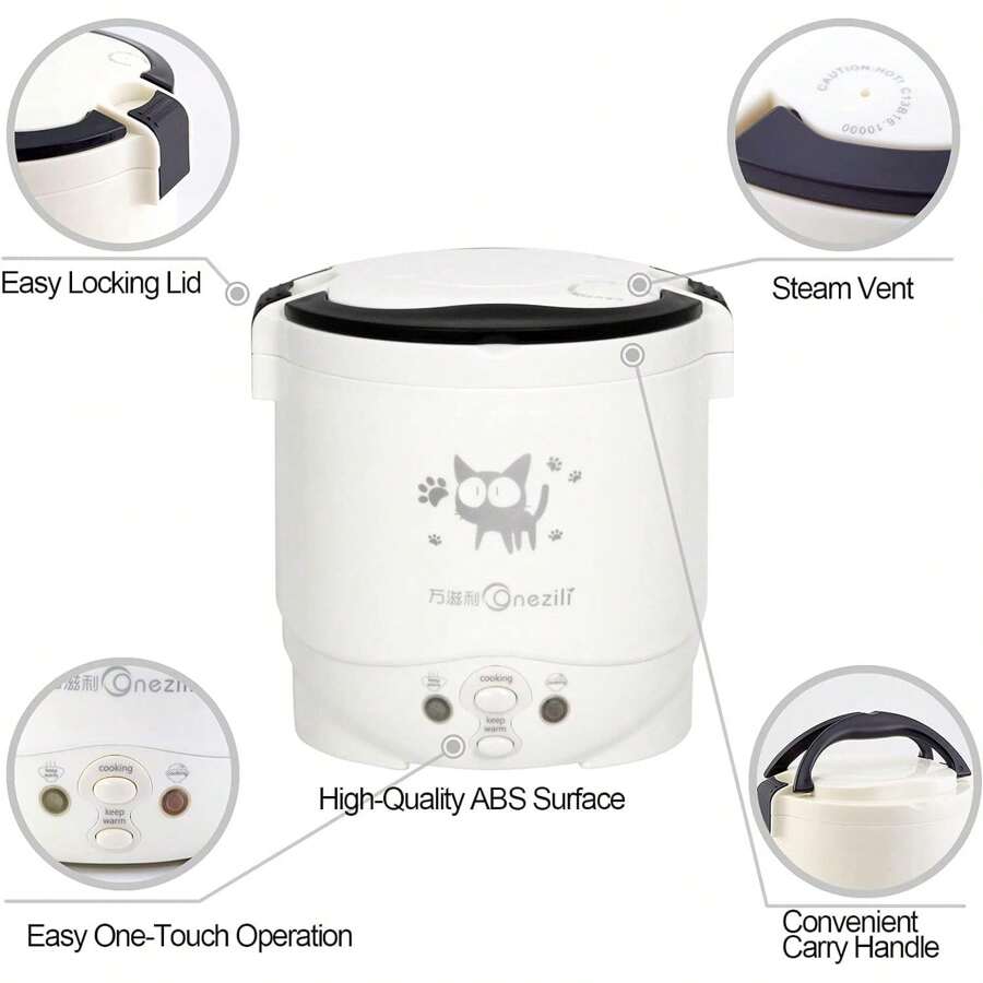Multi-Function Cooking, Heating, Keeping warm Mini Travel Rice Cooker ...