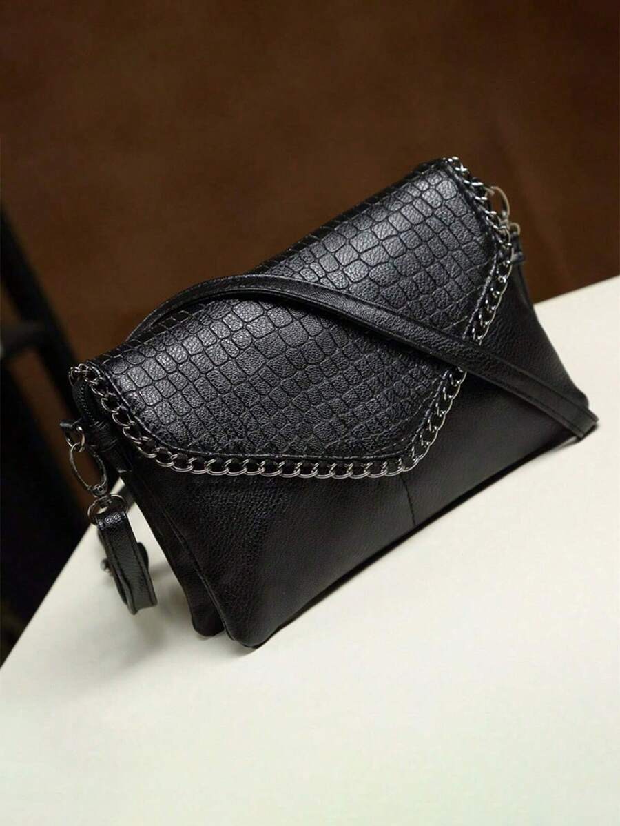 Black Leather Handbags For Women Clutch Bag Woman Handbag New Bag ...