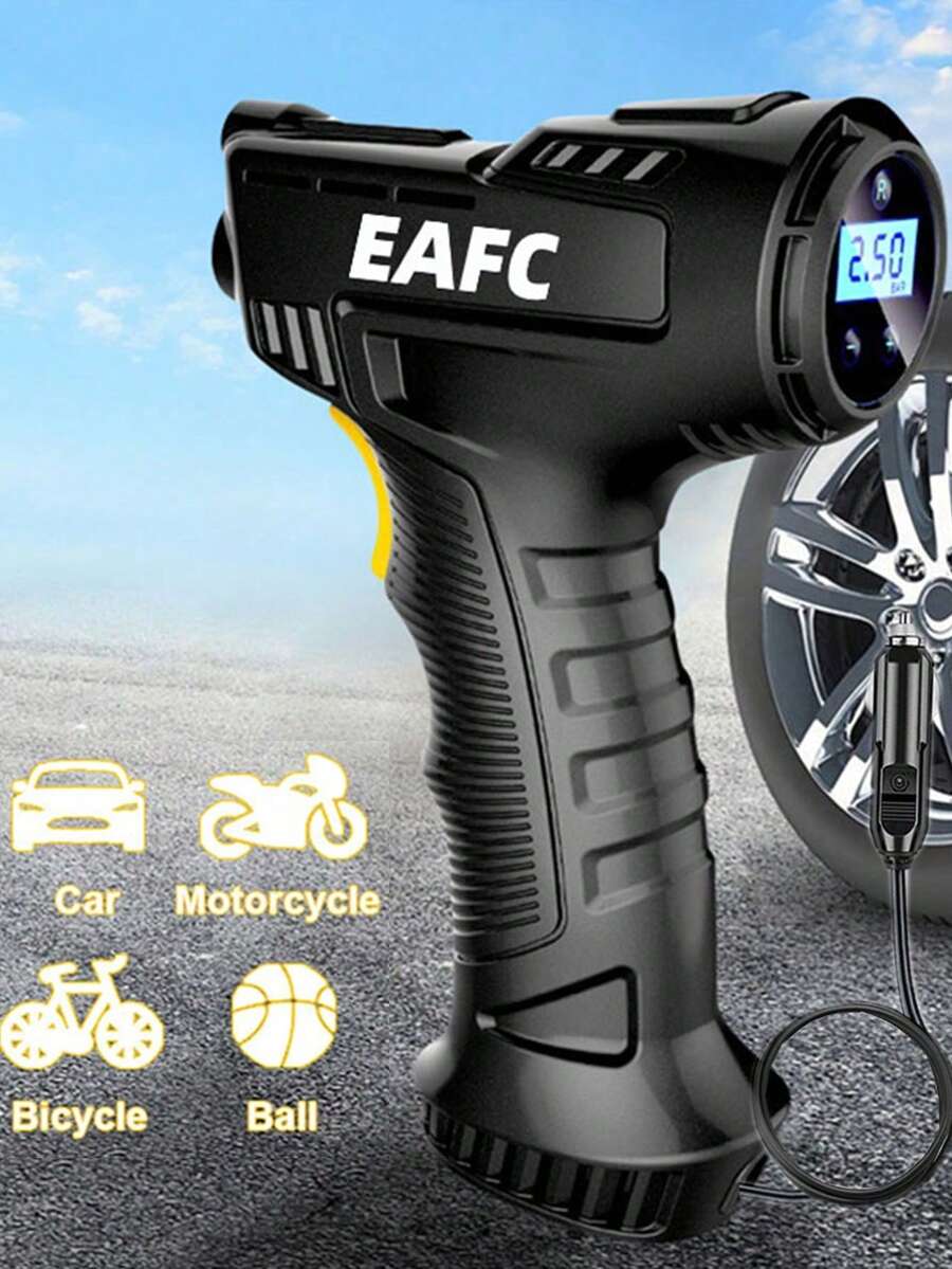 Car Air Compressor 120W Rechargeable Wired Inflatable Pump Portable Air ...