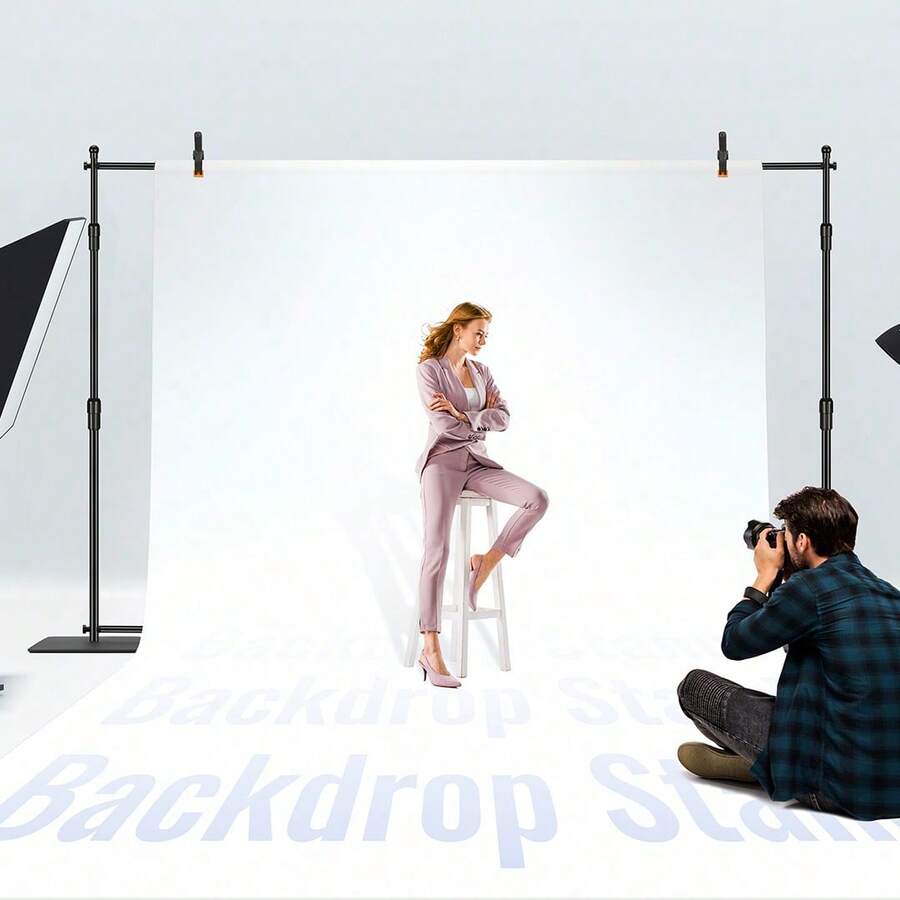VEVOR VEVOR 8x8 To 12x10 Ft Backdrop Stand, Adjustable Backdrop Banner ...