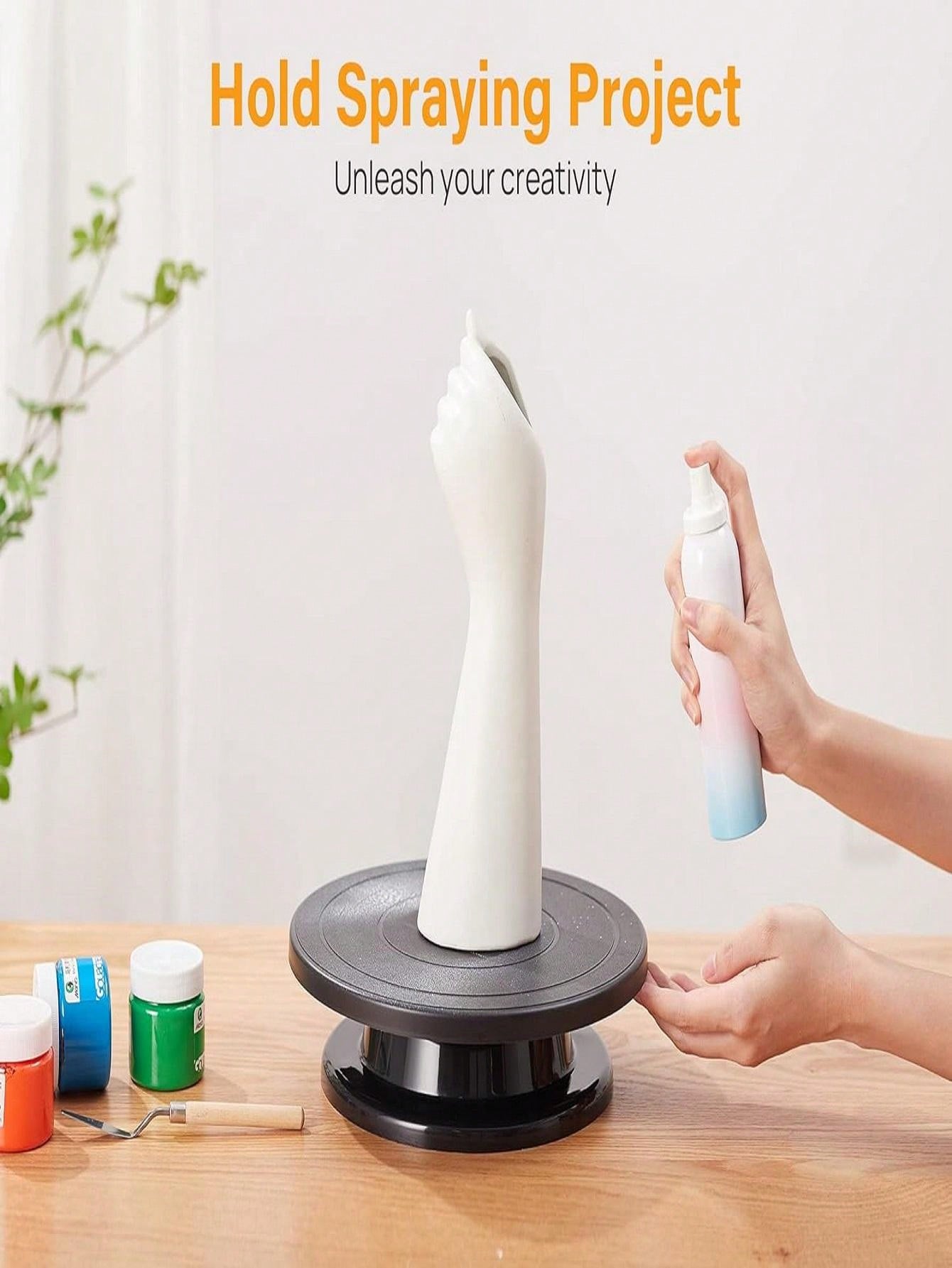 1pc 11-Inch Revolving Cake Turntable, Carving Wheel Rotating Cake ...