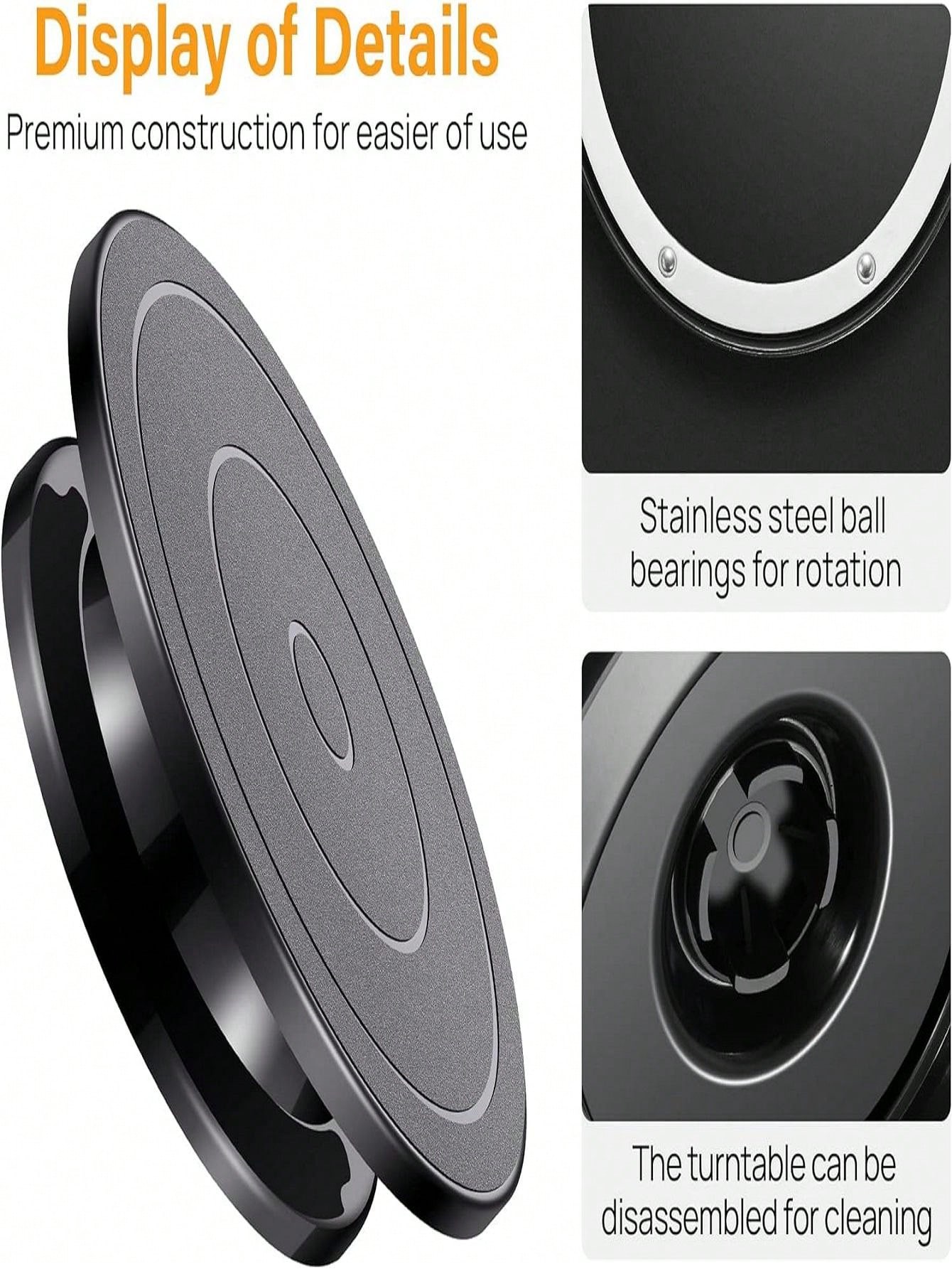 1pc 11-Inch Revolving Cake Turntable, Carving Wheel Rotating Cake ...