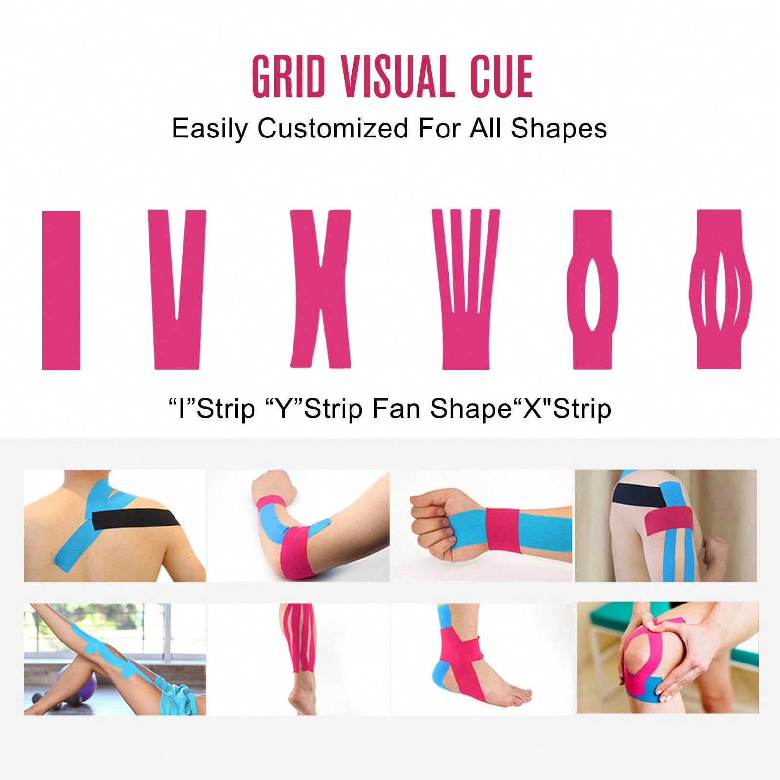 1 Roll 5cmx5m Muscle Tape, Sports Elastic Adhesive Kinesiology Tape | SHEIN