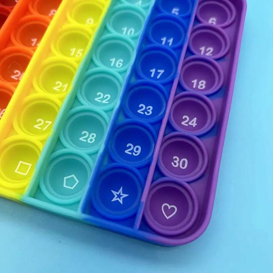 2-in-1 Pop Fidget Toys: Front Letters & Back Numbers - Push Its Bubble ...