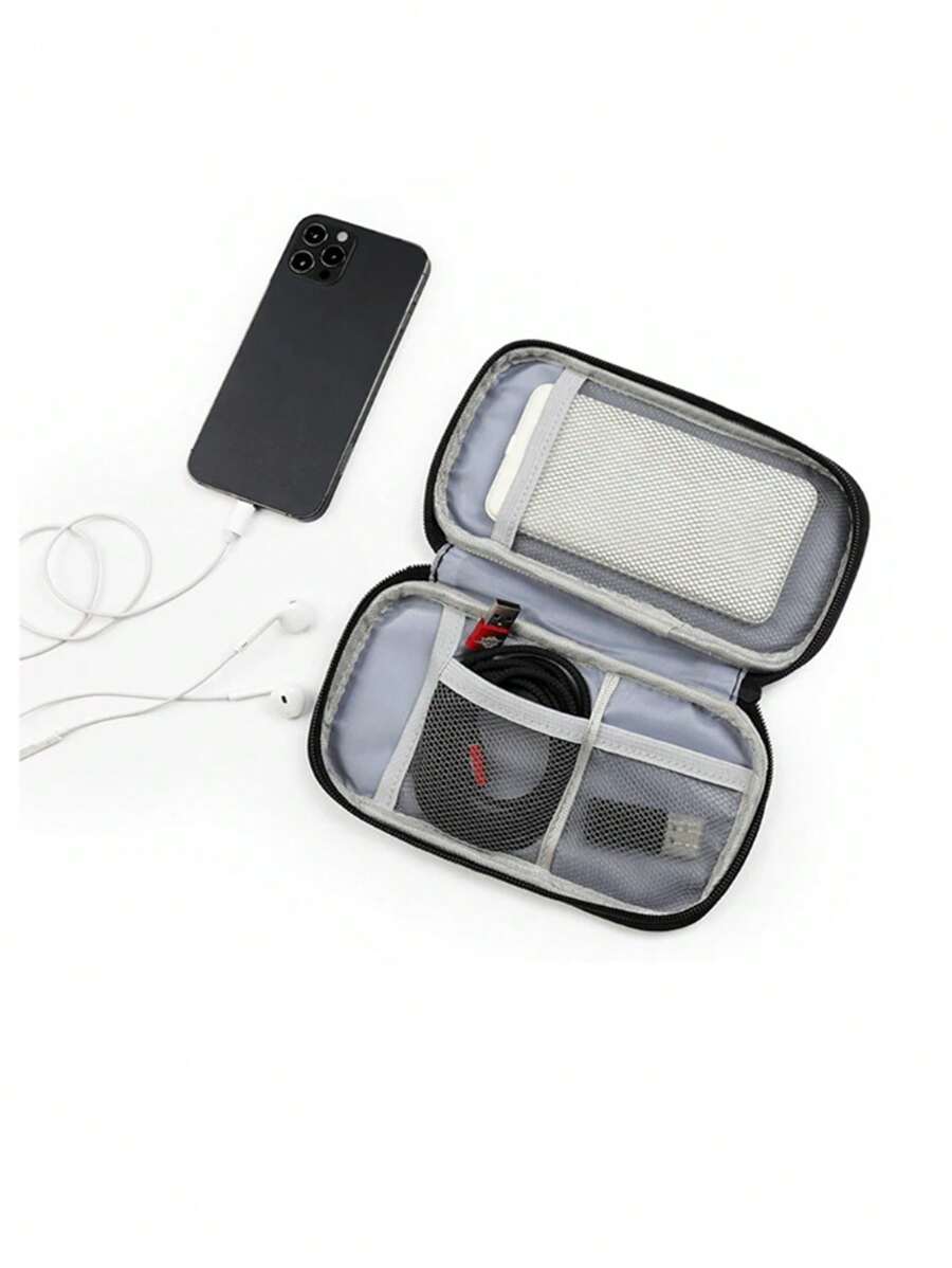 1pc Digital Storage Bag Multi-Functional Data Cable Storage Bag, Large ...
