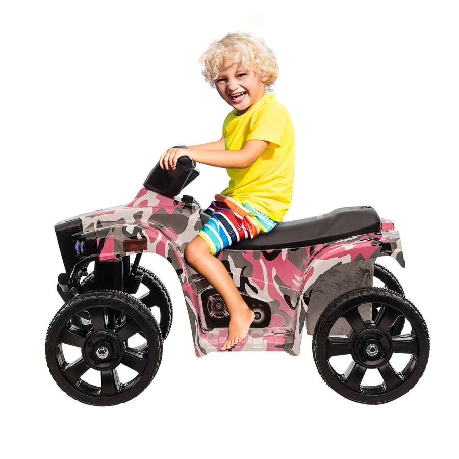 6-Volt Ride On ATV Four Wheeler Quad Car For Kids 1-3, Electric 4 ...
