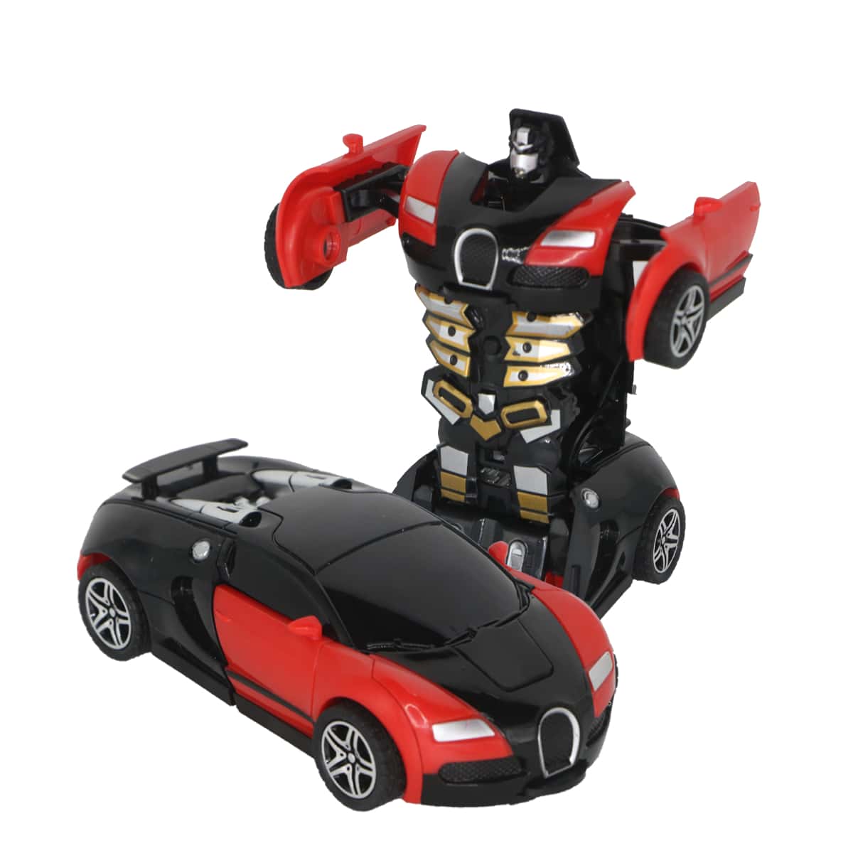Amazing Transforming Sports Car Deformation Toy - Inertial Sliding Racing Bike - Automatic ...