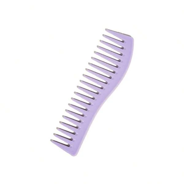 Small Fresh Hand Held Hair Comb 1 Piece Plastic Wide Tooth Partition ...