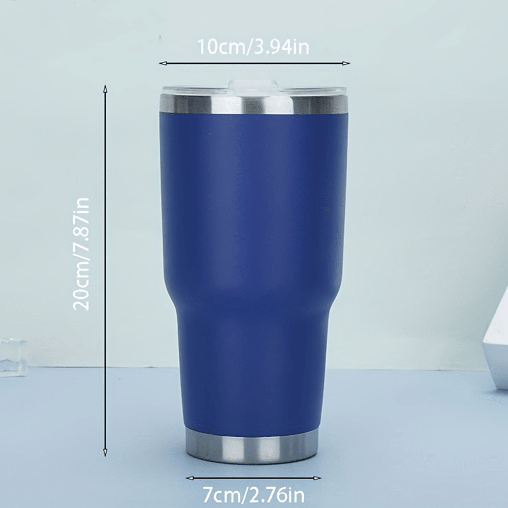 30oz Ice Barricade Cup Car Cup 304 Double-Layer Vacuum Carrying ...