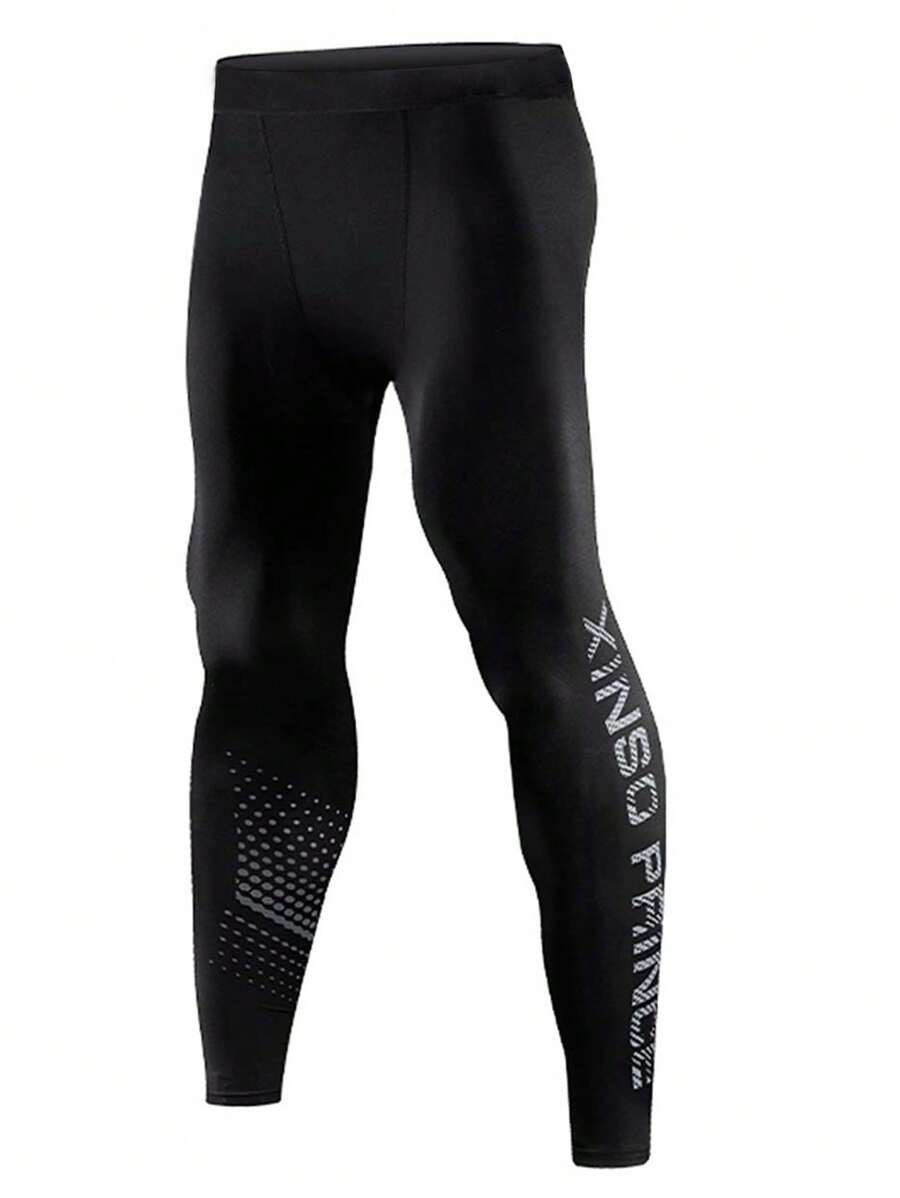 Men's High Elasticity Quick-Drying Sports Compression Pants, For ...
