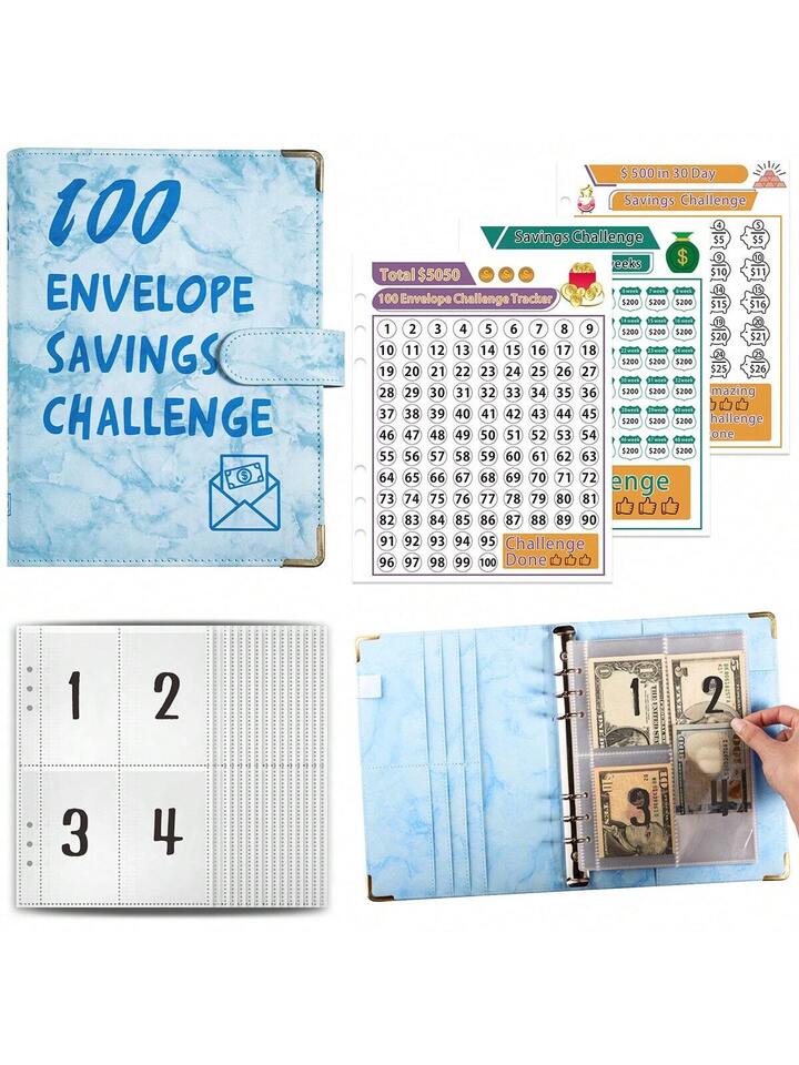 100 Envelope Challenge Budget Planner, Fun & Easy Way To Save $5,050 ...