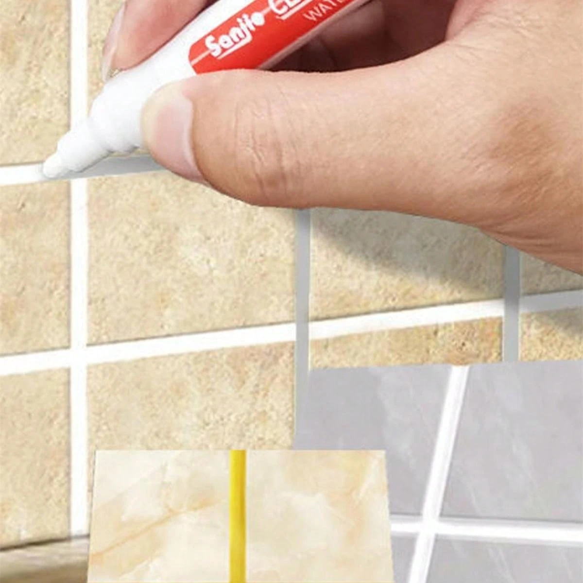 10 Pcs Grout Pen - Easy Tile Repair And Grouting - Wall Pen Maintenance ...