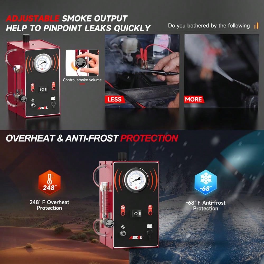 Máquina De Humo Evap Automotriz Ancel S300, Detector De Fugas De Vacío De Diagnóstico De Máquina ...