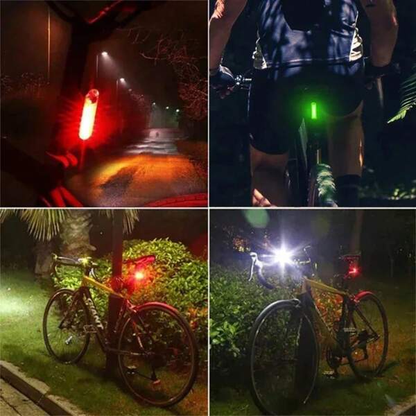 Bike Taillights USB Rechargeable Rear Lamp Ultra Bright Tail Light ...