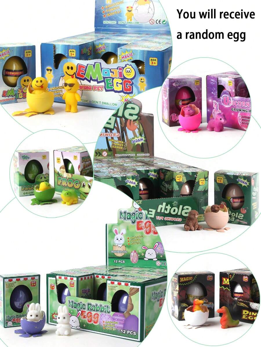 1PC Random Animal Water Incubation Toy, Children's Educational Early ...