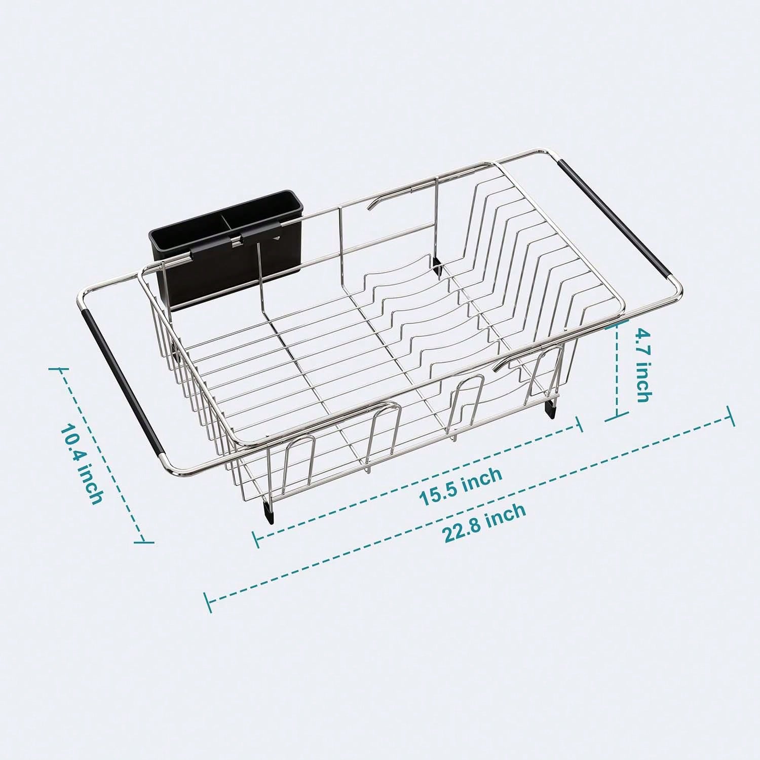Dish Drying Rack in Sink - Expandable Stainless Steel Dish Drainers for ...