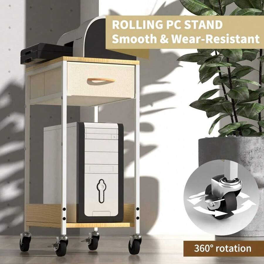 LUCKUP Computer Tower Stand PC Tower Stand, Under Desk CPU Stand with ...