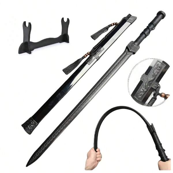 100cm/39.3inch Cosplay Chinese Han Sword With Wooden Holder ...