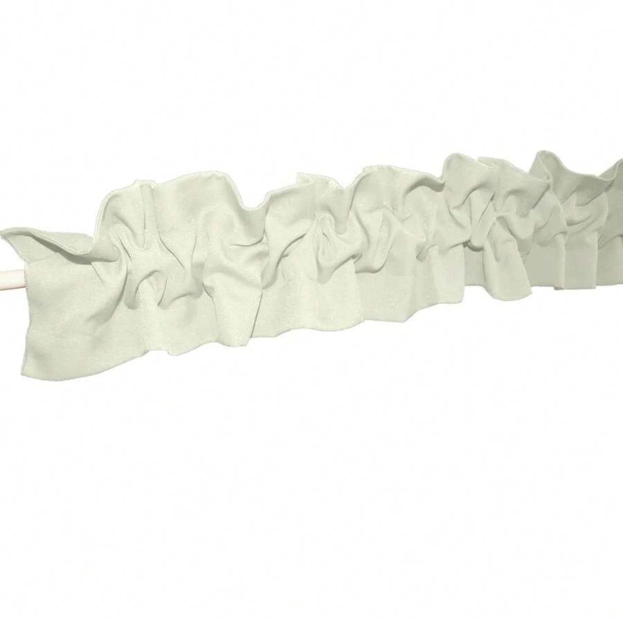 Solid Poplin Sleeve Topper Window Valance | SHEIN USA