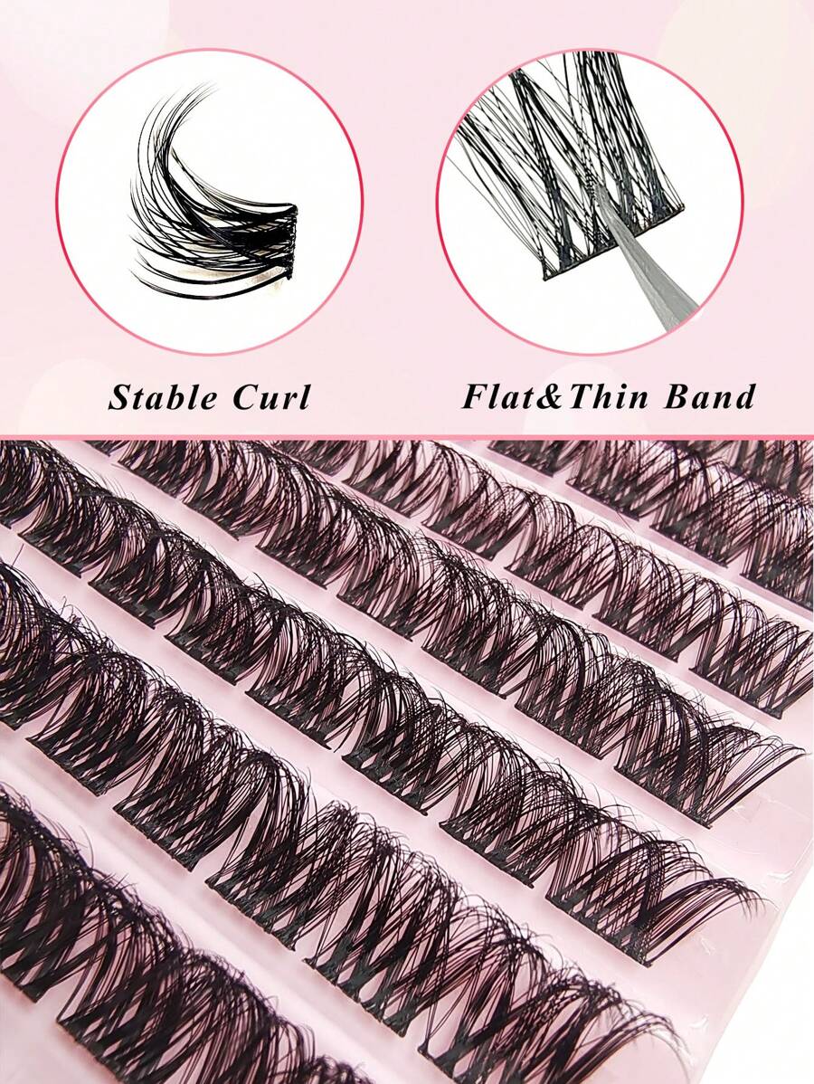 90 Pcs Lash Clusters DIY Individual Lashes Natural Look Wispy Eyelash ...