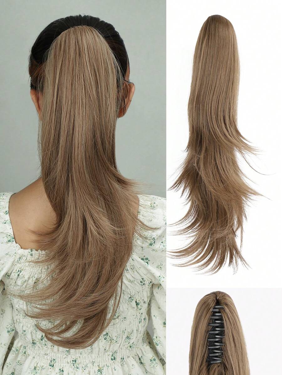 Versatile Drawstring Ponytail Extension For Women 22inch Long Wavy ...