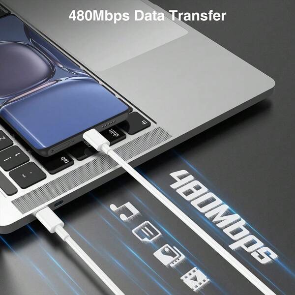 2 Packs Double Type-c To Type-c 60w Fast Charging Data Cables | SHEIN USA