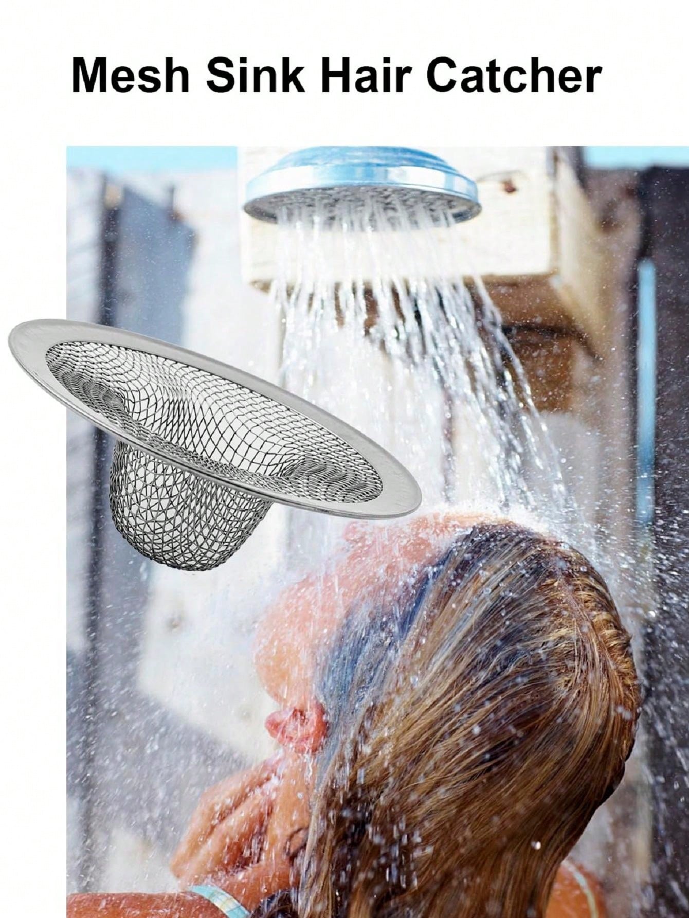 12pcs Tub Mesh Strainer Mesh Bathroom Lavatory Sink Strainer, Stainless ...